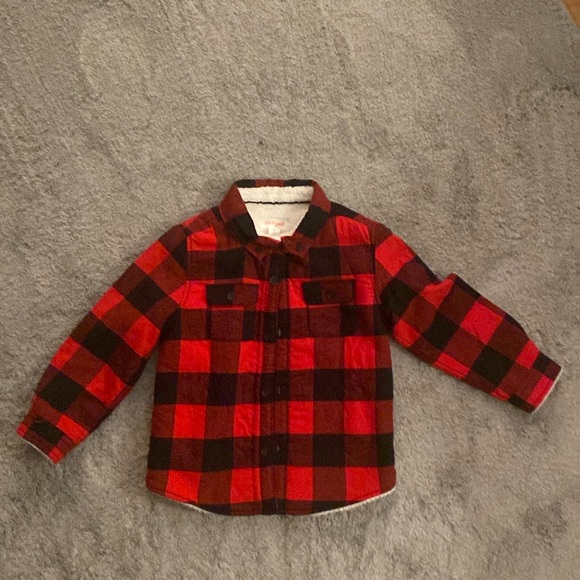 Cat & Jack | Jackets & Coats | Cat And Jack Redblack Shacket Clean ...